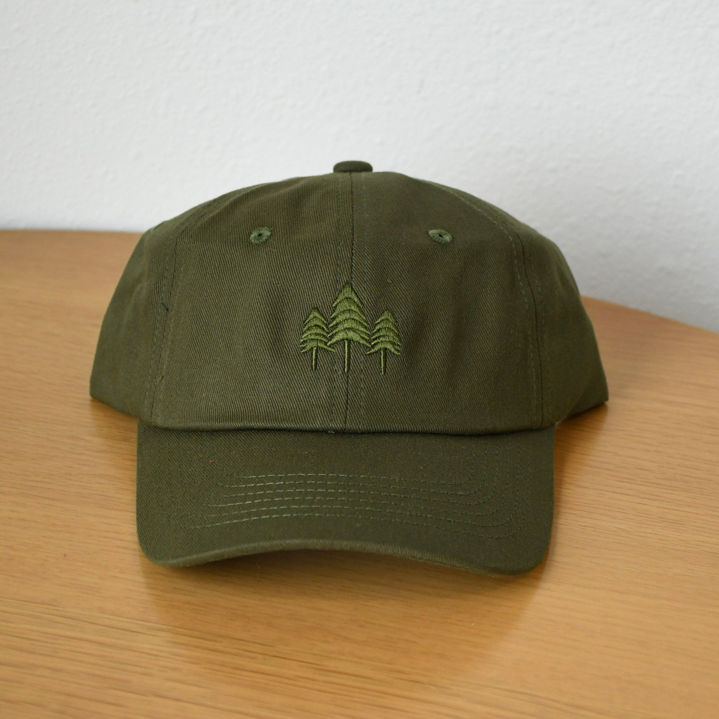 Three Tree Dad Hat - Military Green | The Montana Scene