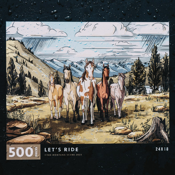 Let's Ride Puzzle - 500 Piece Puzzle | The Montana Scene